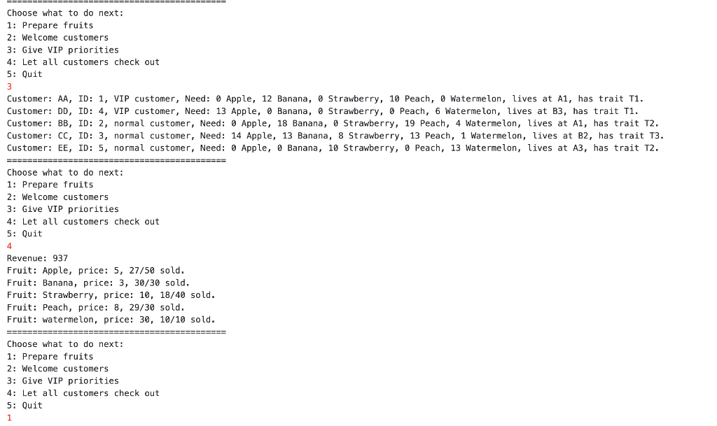 Solved Introduction This lab is for the fruit store, and | Chegg.com
