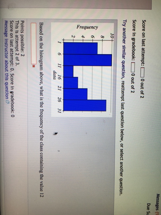 Solved Due Su Score on last attempt: 0 out of 2 Score in | Chegg.com