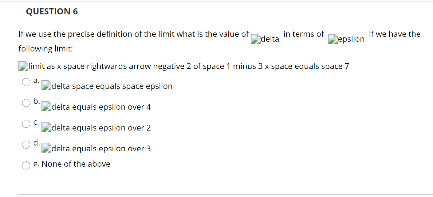 Solved QUESTION 6 If we use the precise definition of the | Chegg.com