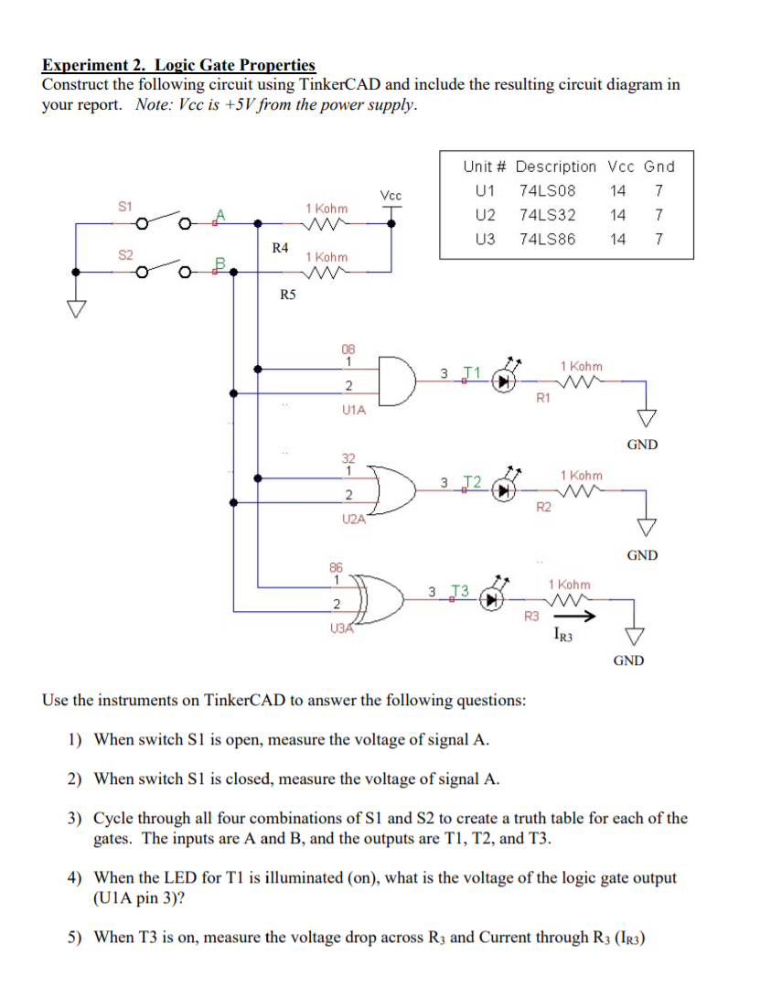 Solved Experiment 1. Connecting Switch and LED Light | Chegg.com