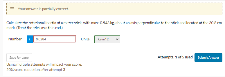 Solved Calculate the rotational inertia of a meter stick, | Chegg.com