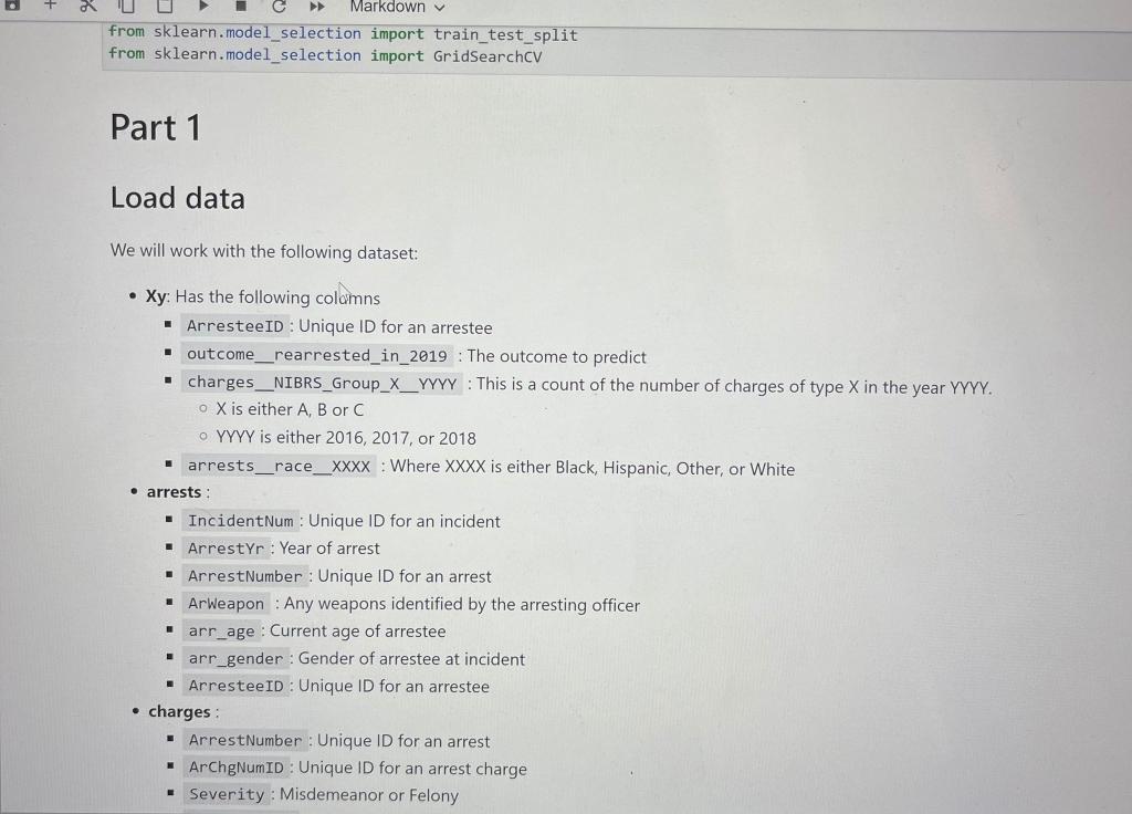 . Python + XD Markdown arrests = pd. | Chegg.com