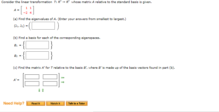 Solved Consider the linear transformation T: Rn Rn whose | Chegg.com