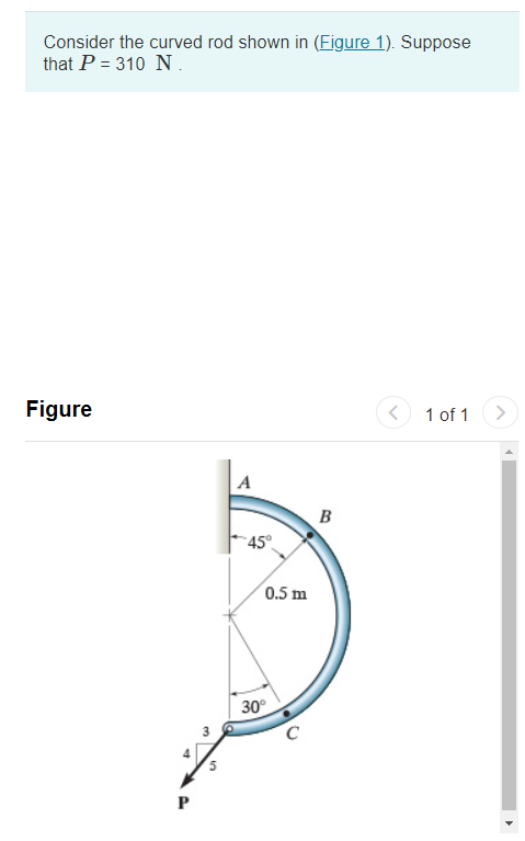 Solved Consider the curved rod shown in 1. Suppose that | Chegg.com