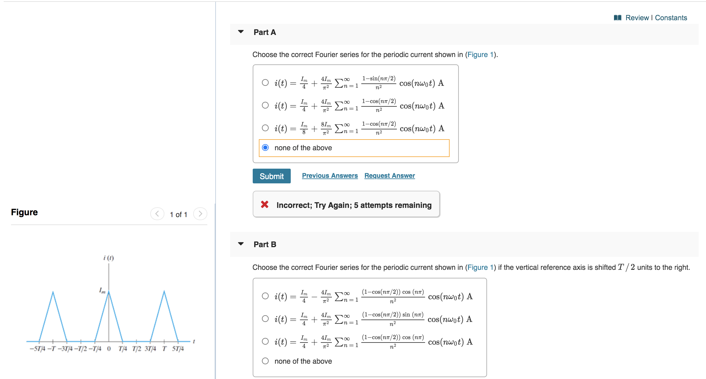 Solved 1 Review | Constants Part A Choose the correct | Chegg.com