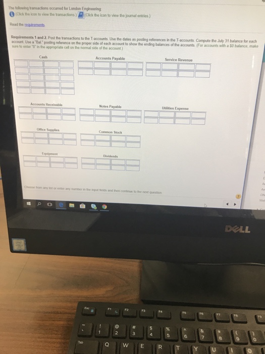 Solved ns occurred for London Engineering ew the | Chegg.com