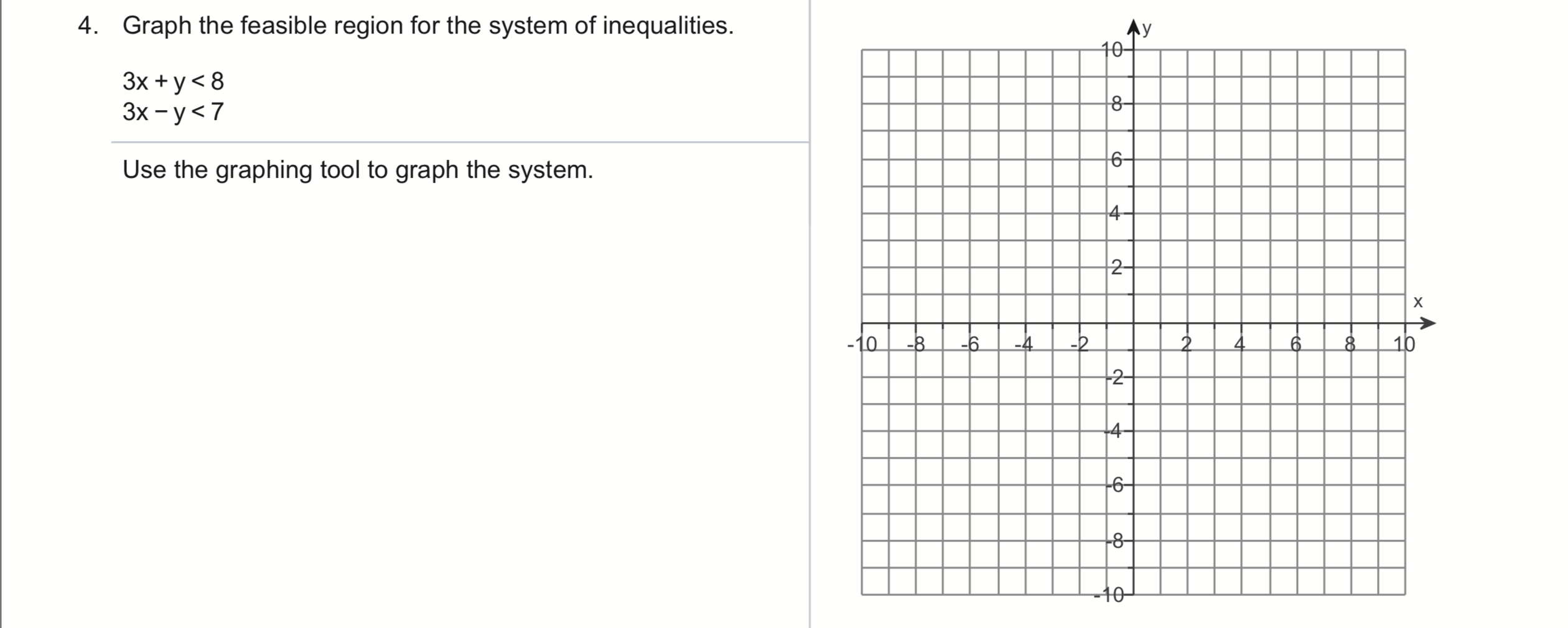 Solved 4. Graph the feasible region for the system of | Chegg.com