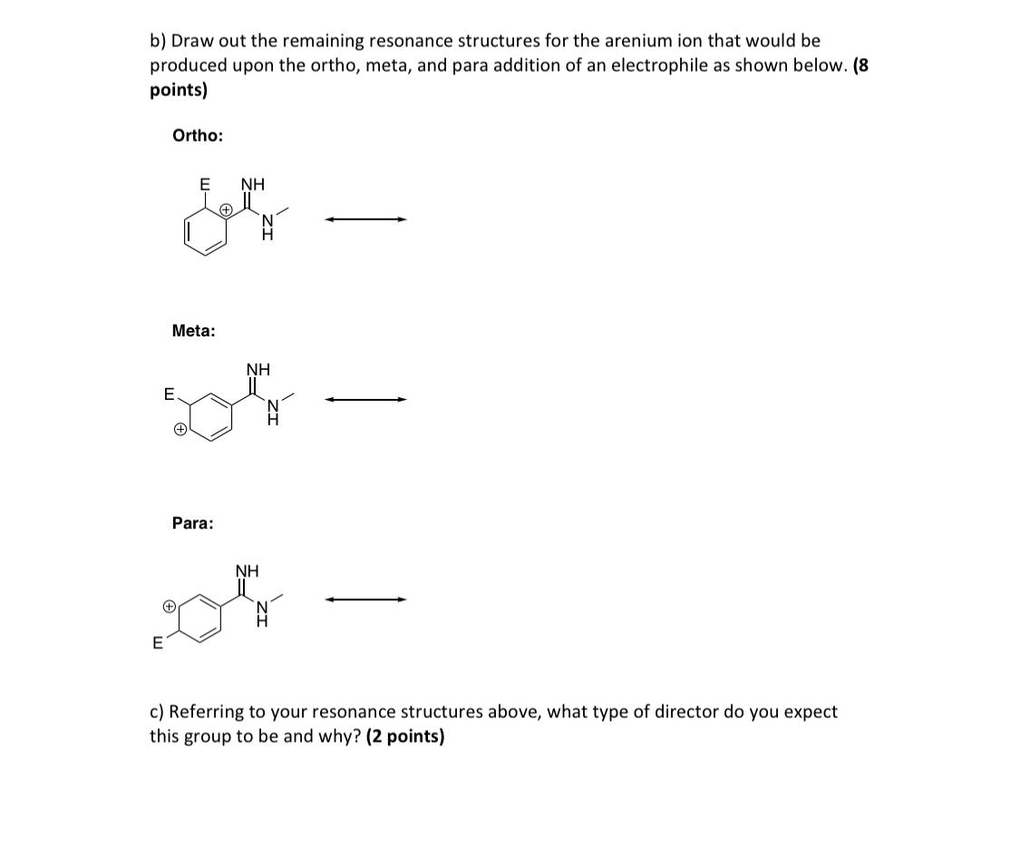 Solved b) Draw out the remaining resonance structures for | Chegg.com