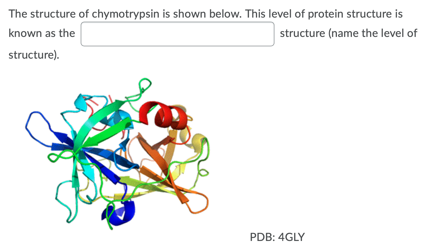 Structure Of Chymotrypsin