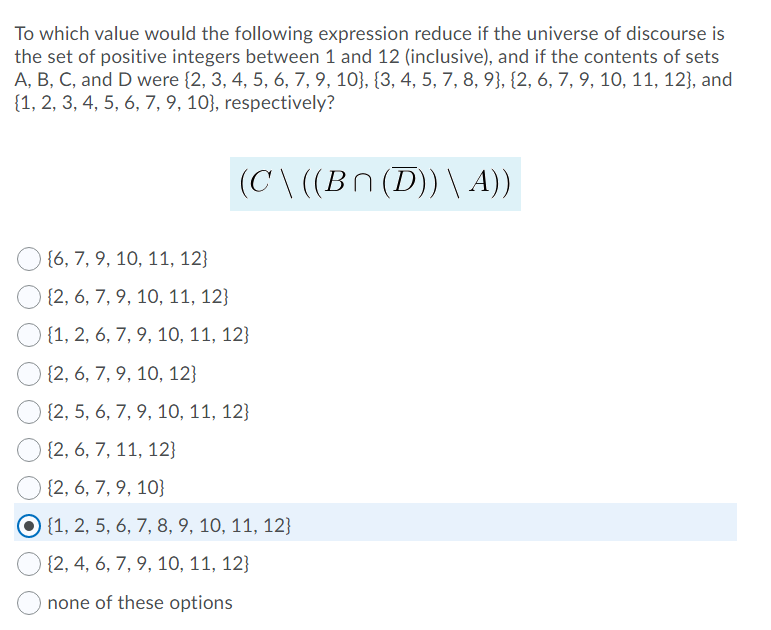 Solved To which value would the following expression reduce | Chegg.com