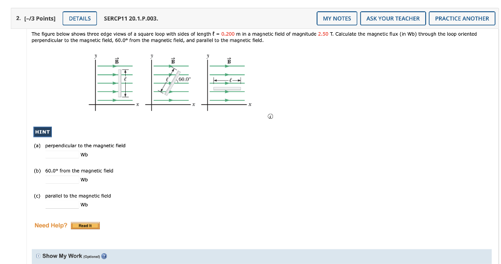 Solved The figure below shows three edge views of a square | Chegg.com