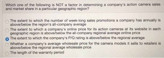 Solved Which one of the following is NOT a factor in | Chegg.com