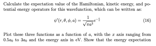 Solved 3 Hydrogen Atom And Variational Method For This P