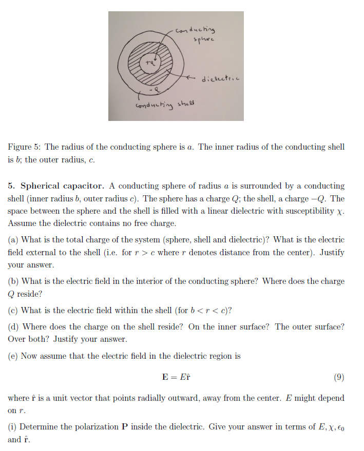 (ii) Consider a spherical Gaussian surface of radius | Chegg.com