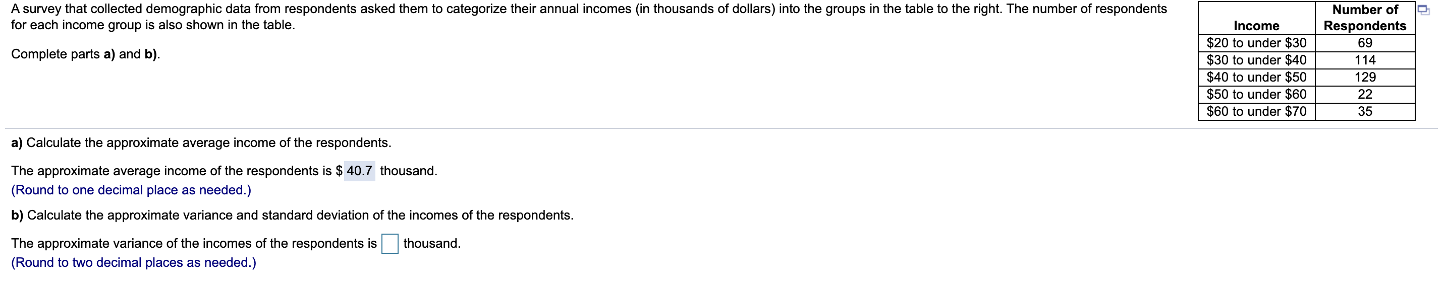 Solved Question content area topPart 1A survey that | Chegg.com