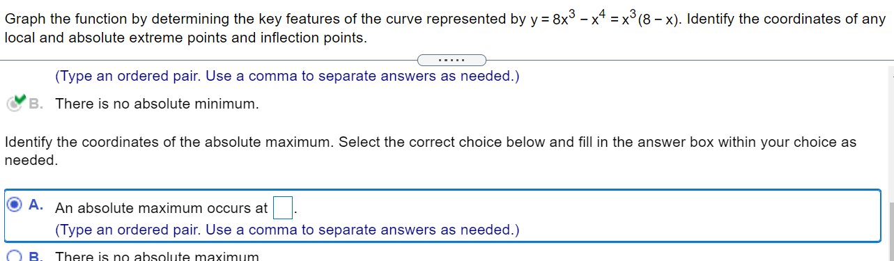 Solved Graph the function by determining the key features of | Chegg.com