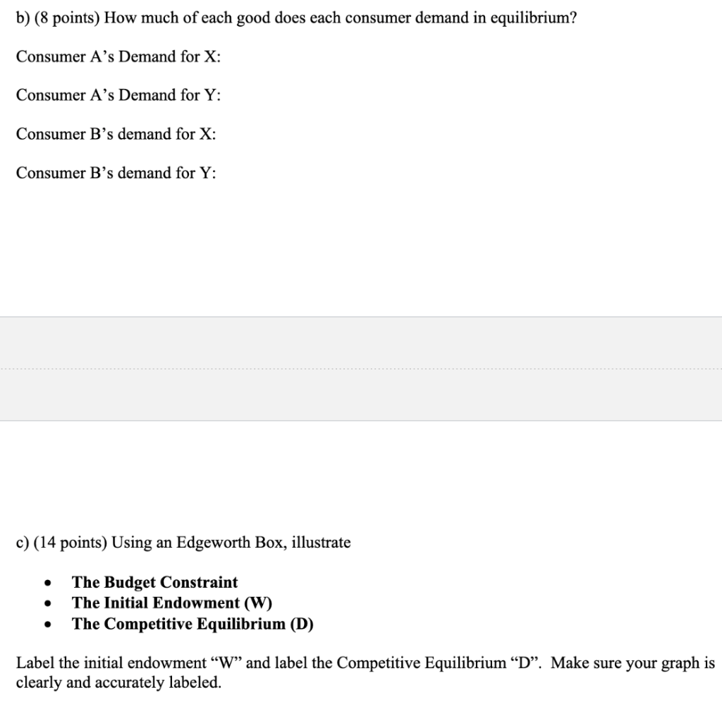 Solved 2. (30 total points) Suppose there are two consumers, | Chegg.com