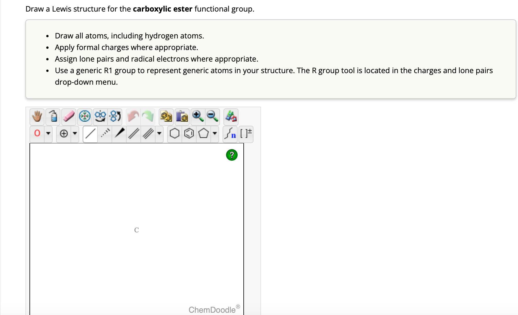 Solved Draw a Lewis structure for the carboxylic ester | Chegg.com