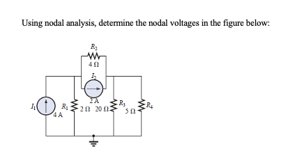 Solved Using nodal analysis, determine the nodal voltages in | Chegg.com