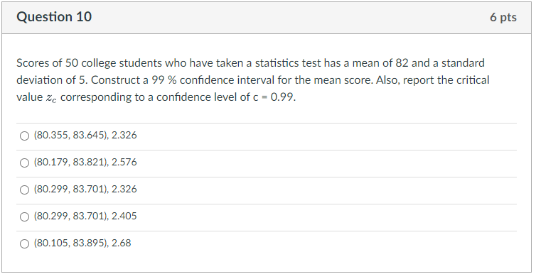 Solved Scores of 50 college students who have taken a | Chegg.com