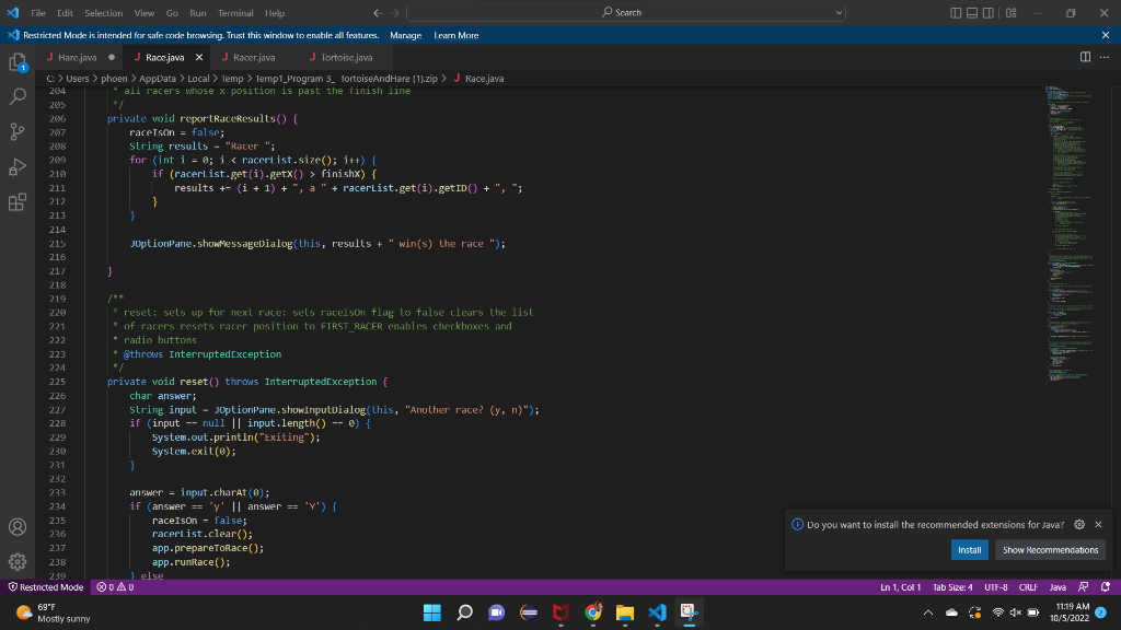 Solved Objectives - Use visual program to observe abstract | Chegg.com