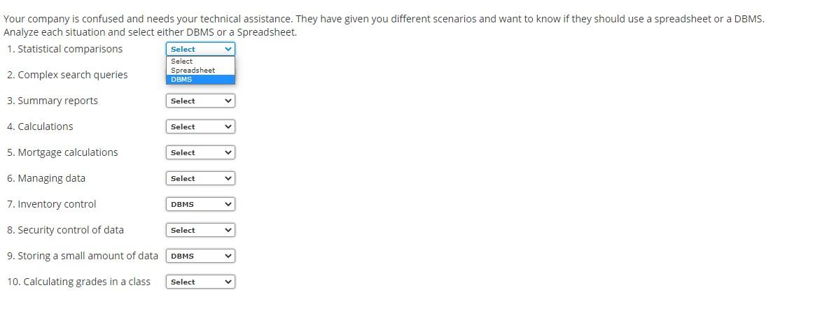 Solved Your company is confused and needs your technical | Chegg.com