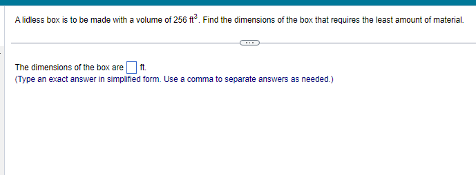 Solved A lidless box is to be made using 192 square inches | Chegg.com