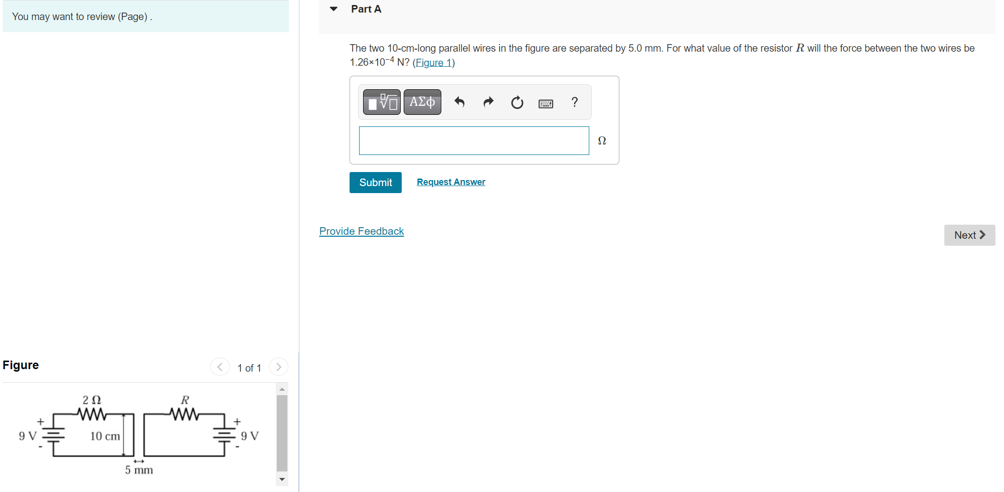 Solved You may want to review (Page). Part A The two | Chegg.com