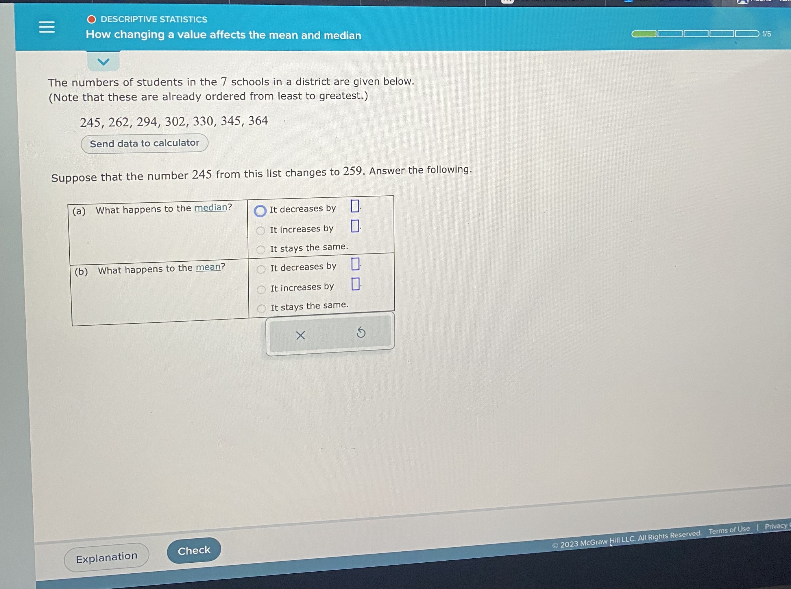 Solved The numbers of students in the 7 schools in a | Chegg.com