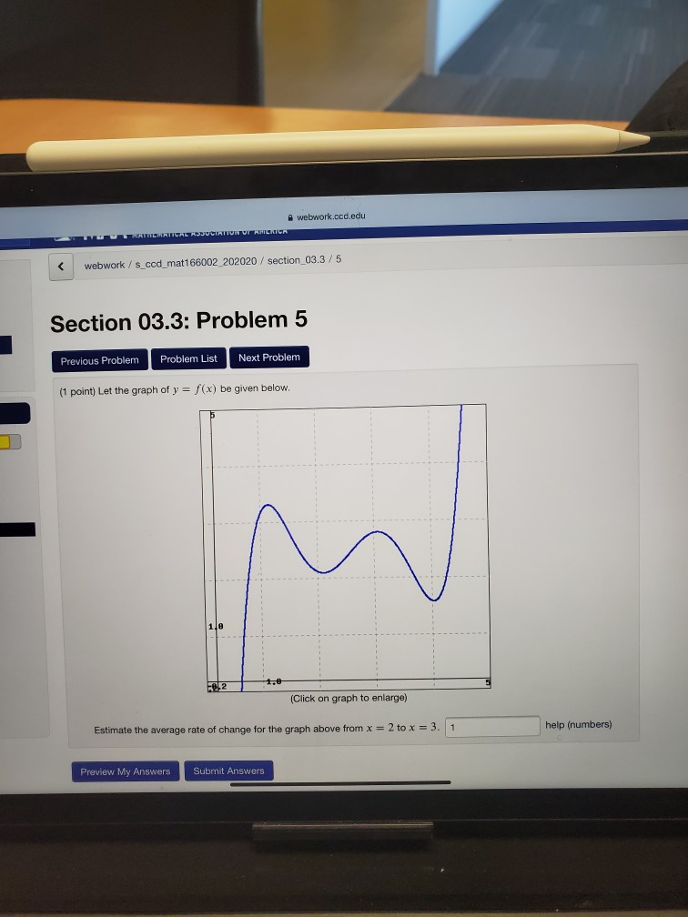 Solved A webwork.ccd.edu Previous Problem Problem List Next | Chegg.com