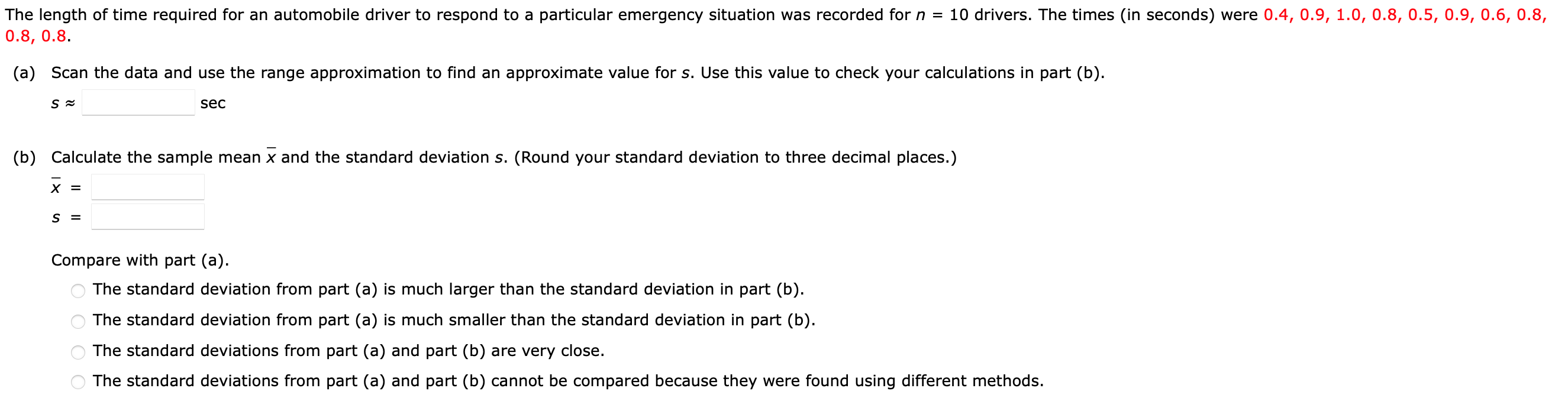 Solved 0.8,0.8 (a) Scan the data and use the range | Chegg.com
