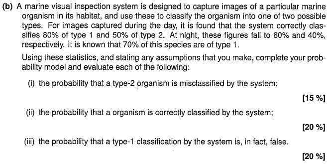 Solved (b) A marine visual inspection system is designed to | Chegg.com