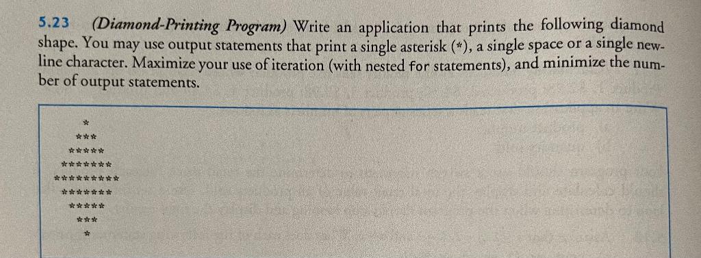 Solved IN C++ write an application that prints the following | Chegg.com