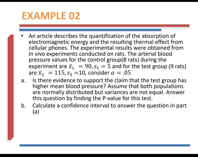 Solved EXAMPLE 02 An article describes the quantification of | Chegg.com