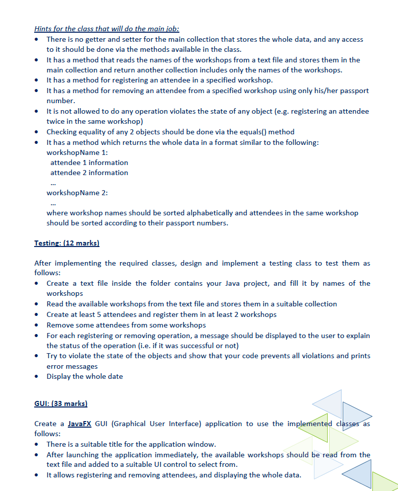 Solved Java Project: (95 marks) Overview: Next year, God | Chegg.com