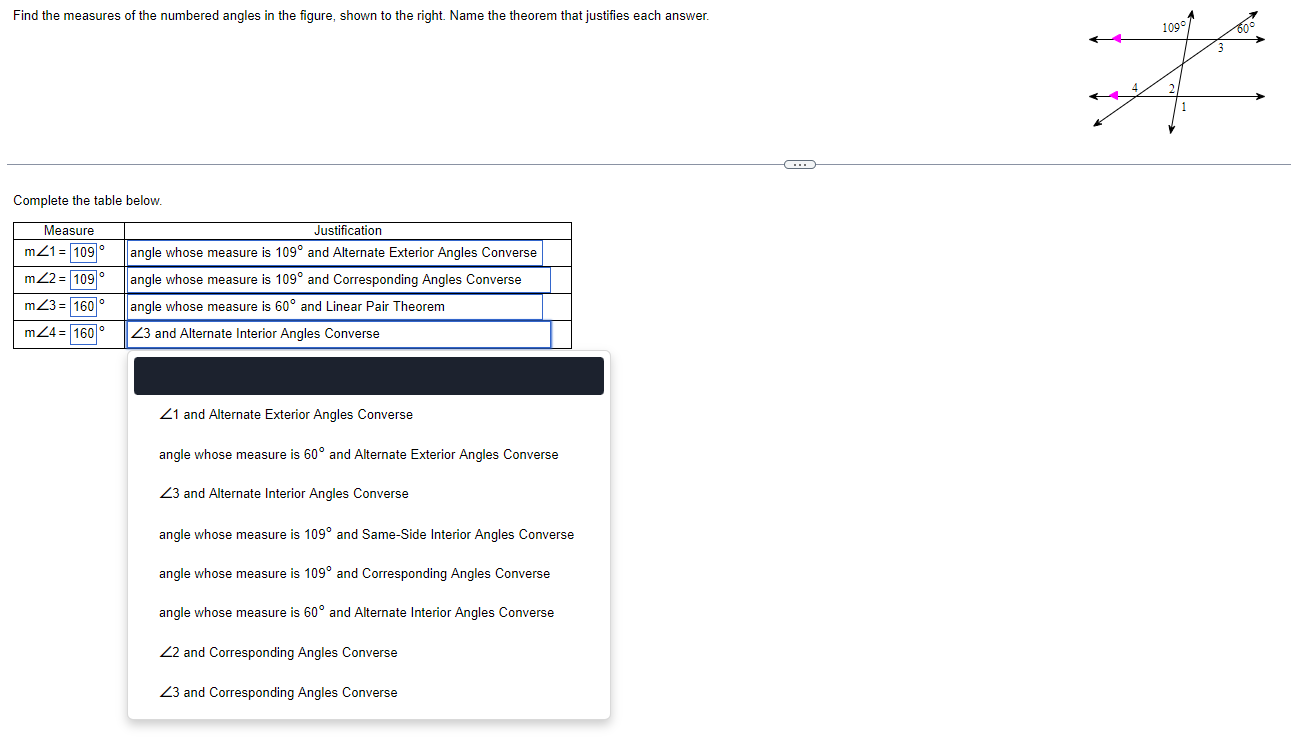 Solved Find the measures of the numbered angles in the | Chegg.com