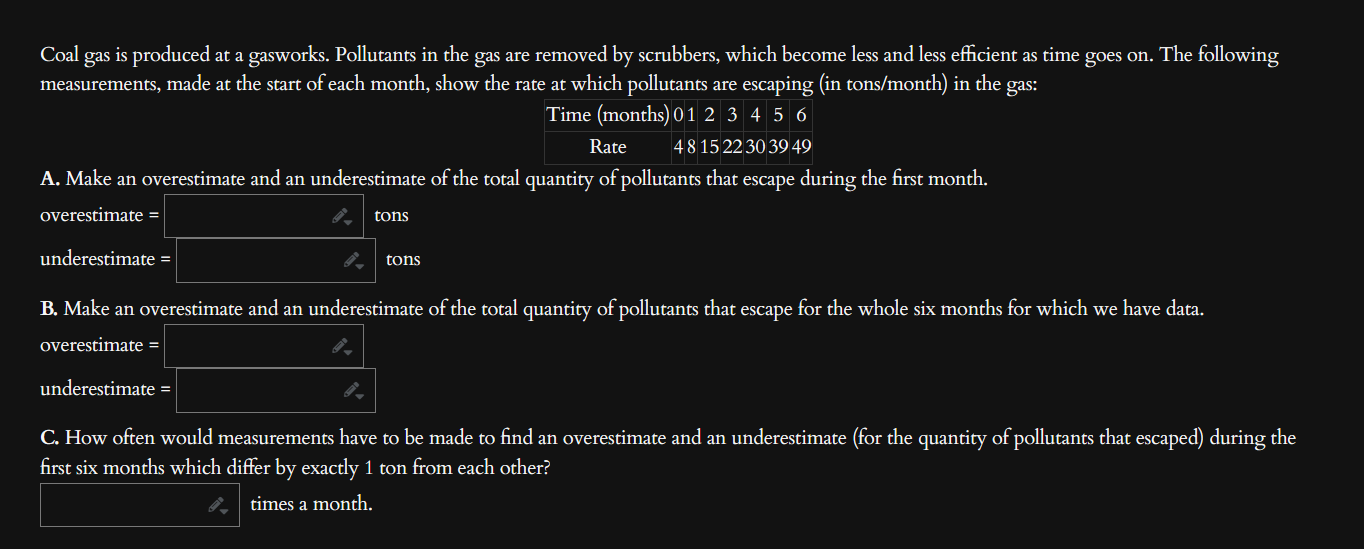 Solved Coal gas is produced at a gasworks. Pollutants in the | Chegg.com