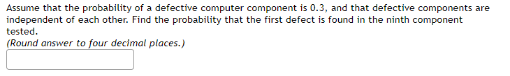 Solved Assume that the probability of a defective computer | Chegg.com