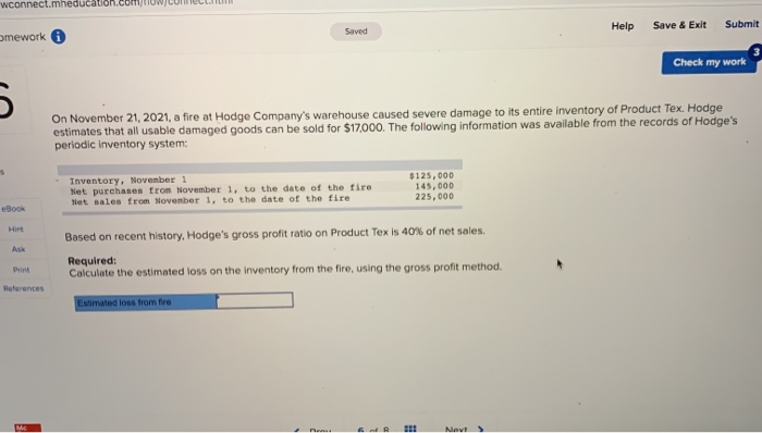 Solved Mework I Saved Help Save And Exit Submit Check My Work 