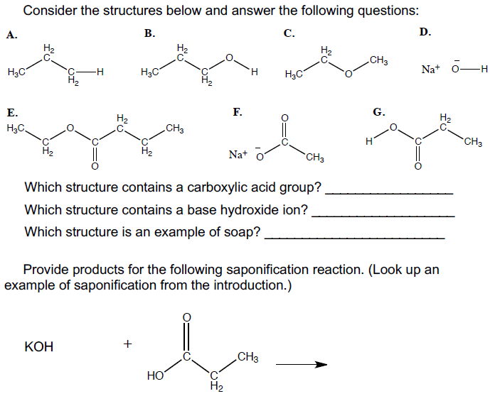 Solved Consider the structures below and answer the | Chegg.com