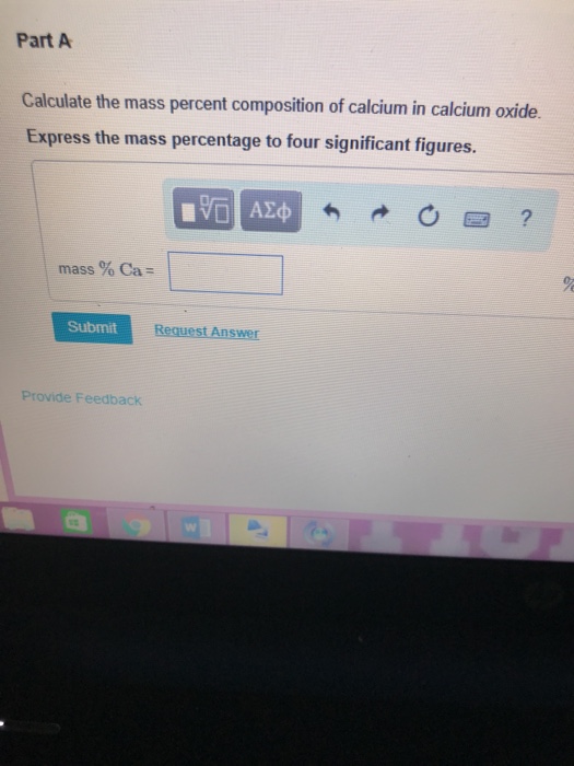 Solved Part A Calculate the mass percent composition of | Chegg.com