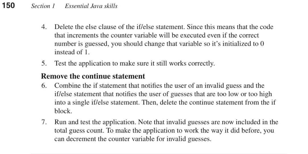Solved Exercise 4-3 Modify the Guess the Number application | Chegg.com