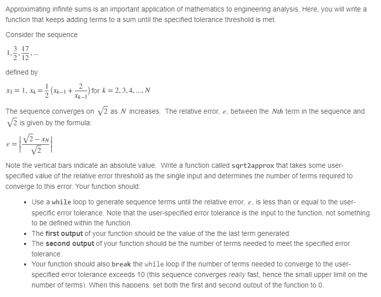 Solved Approximating infinite sums is an important | Chegg.com Solved Approximating infinite sums is an important | Chegg.com