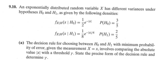 Solved 10 An Exponentially Distributed Random Variable X 1905
