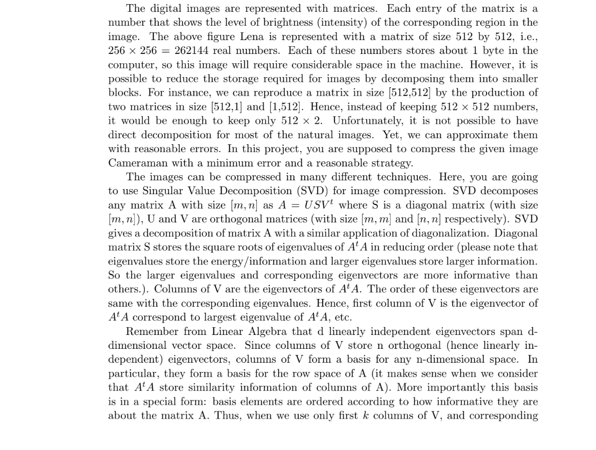 Solved PART 1 (60 points) - Image compression and data | Chegg.com