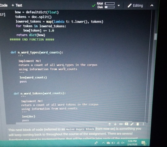 The following cell contains code that will be | Chegg.com