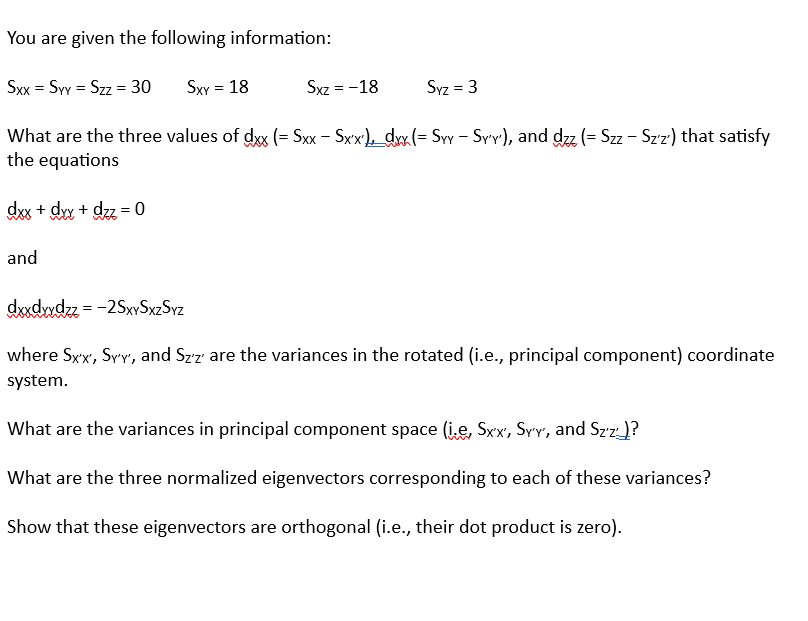 Solved You are given the following information: | Chegg.com