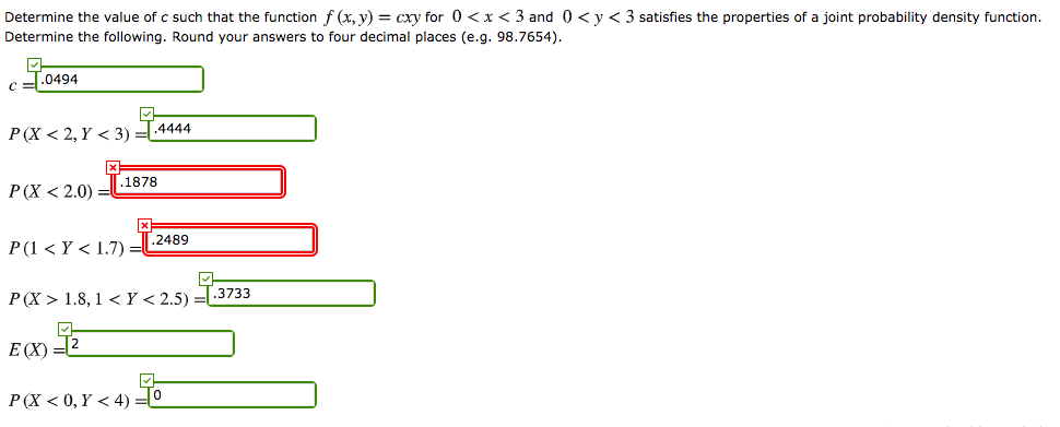 Solved Determine the value of such that the function f (x, | Chegg.com