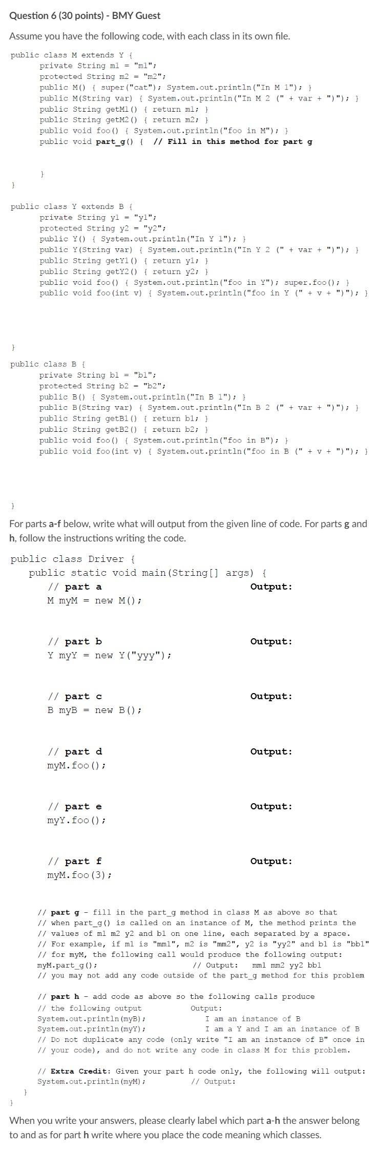 Solved just answer H please part a: In B1 In | Chegg.com