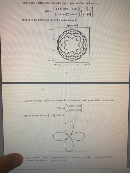 Solved What is the length of the Epicycloid curve generated | Chegg.com